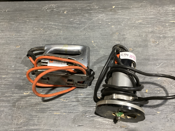 BLACK DECKER JIG SAW & BLACK DECKER TRIM ROUTER