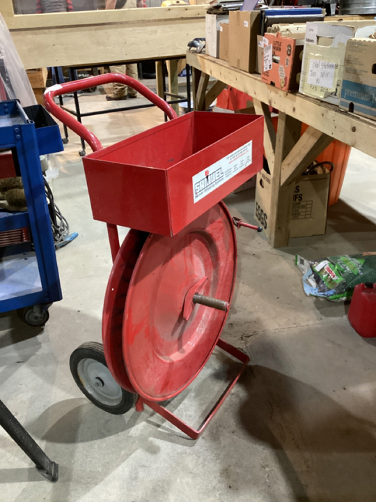 RED SAMUEL BANDING UNIT ON WHEELS