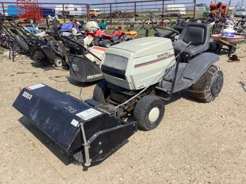 WHITE MTD ZT- 197 YARD TRACTOR BERCO SWEEPER 48 inch