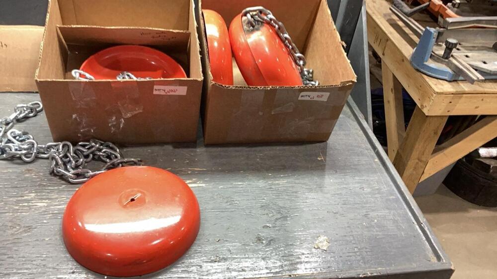 (2) BOXES WITH HOME MADE SHOOTING TARGETS