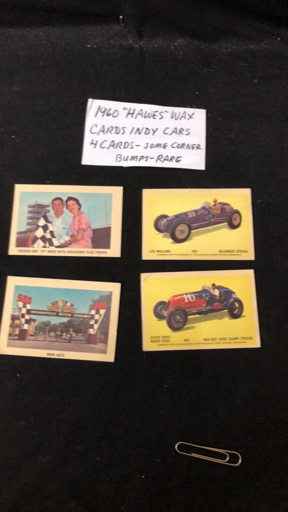 1960 â€œHAWESâ€ WAS CARDS - INDY CARS