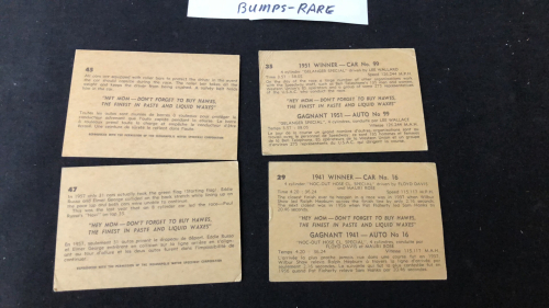 1960 â€œHAWESâ€ WAS CARDS - INDY CARS