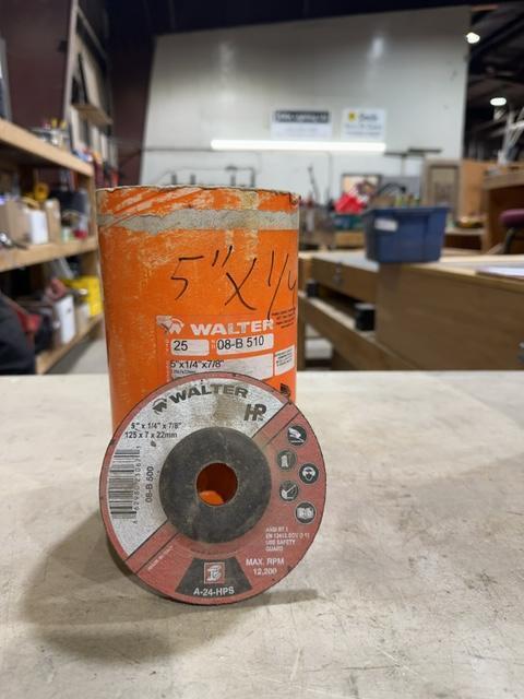 Tube of new Walter grinding wheels