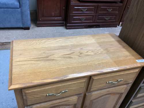 SMALL STORAGE CABINET. TWO DRAWERS TWO DOORS