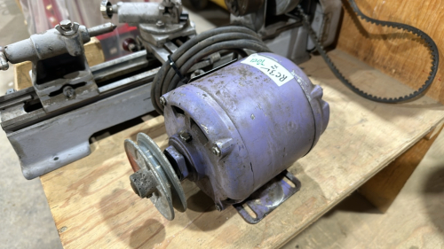ANTIQUE SEARS AND ROBUCK METAL LATHE W/ MOTOR