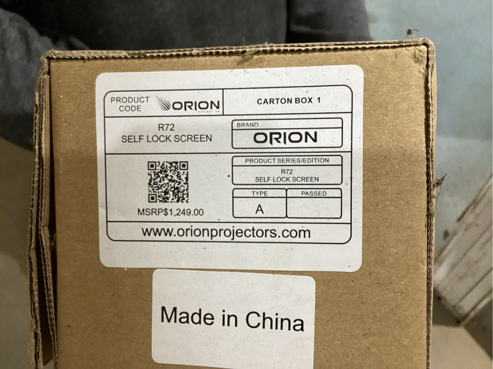 ORION DIGITAL PROJECTOR SCREEN