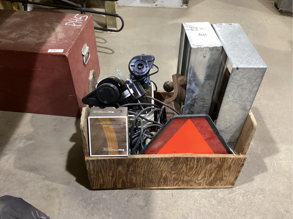 SLOW MOVING SIGN, SMALL PUMPS, LITTLE FAN MOTOR, TREX FASTENERS, BALL ...