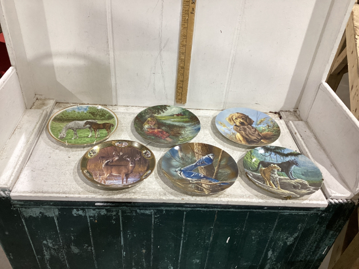 COLLECTOR PLATES - ANIMALS & (1) GIRL