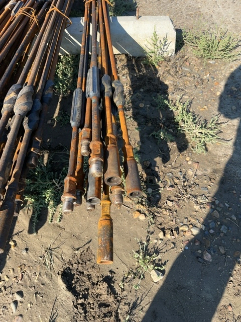 One bundle of 10 pieces of seven eights And three-quarter inch sucker rod