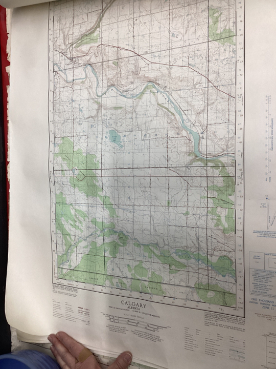 OLD ALBERTA MAPS - CALGARY, IRRICANA , DALROY, DALEMEAD ETC