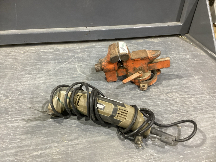 SMALL SWIVEL VISE & SHOP SERIES HARDWOOD CORDED TOOL